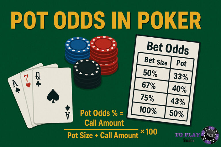 How to Calculate Pot Odds in Poker (With Chart & Formula)